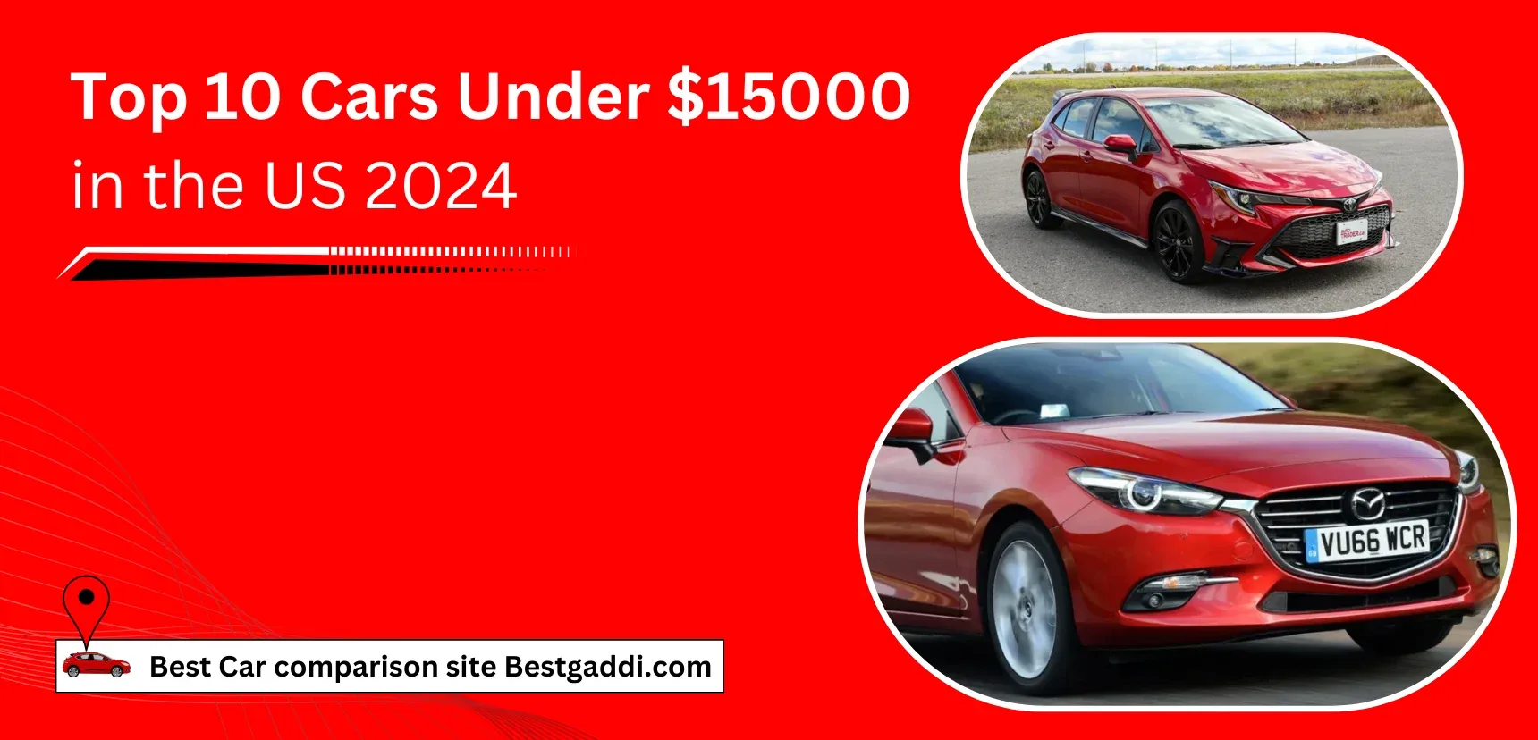 Top 10 Cars Under $15000 in the US 2024